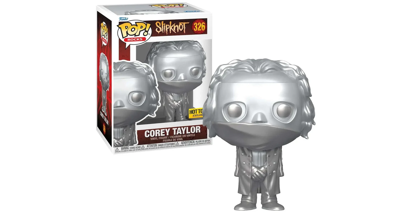 Funko POP! Rocks: Slipknot - Corey Taylor (Platinum) (SE) figura #326